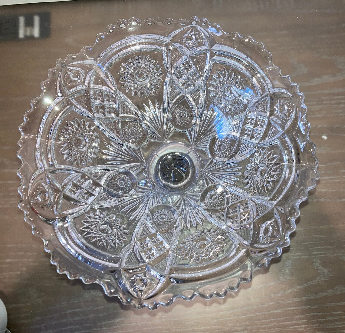 Vintage Imperial Glass Compote, Imperial 9" Tall Pedestal Bowl ...