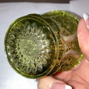 Vintage Imperial Green Glass Toothpick, Imperial Avocado Green Tint ...