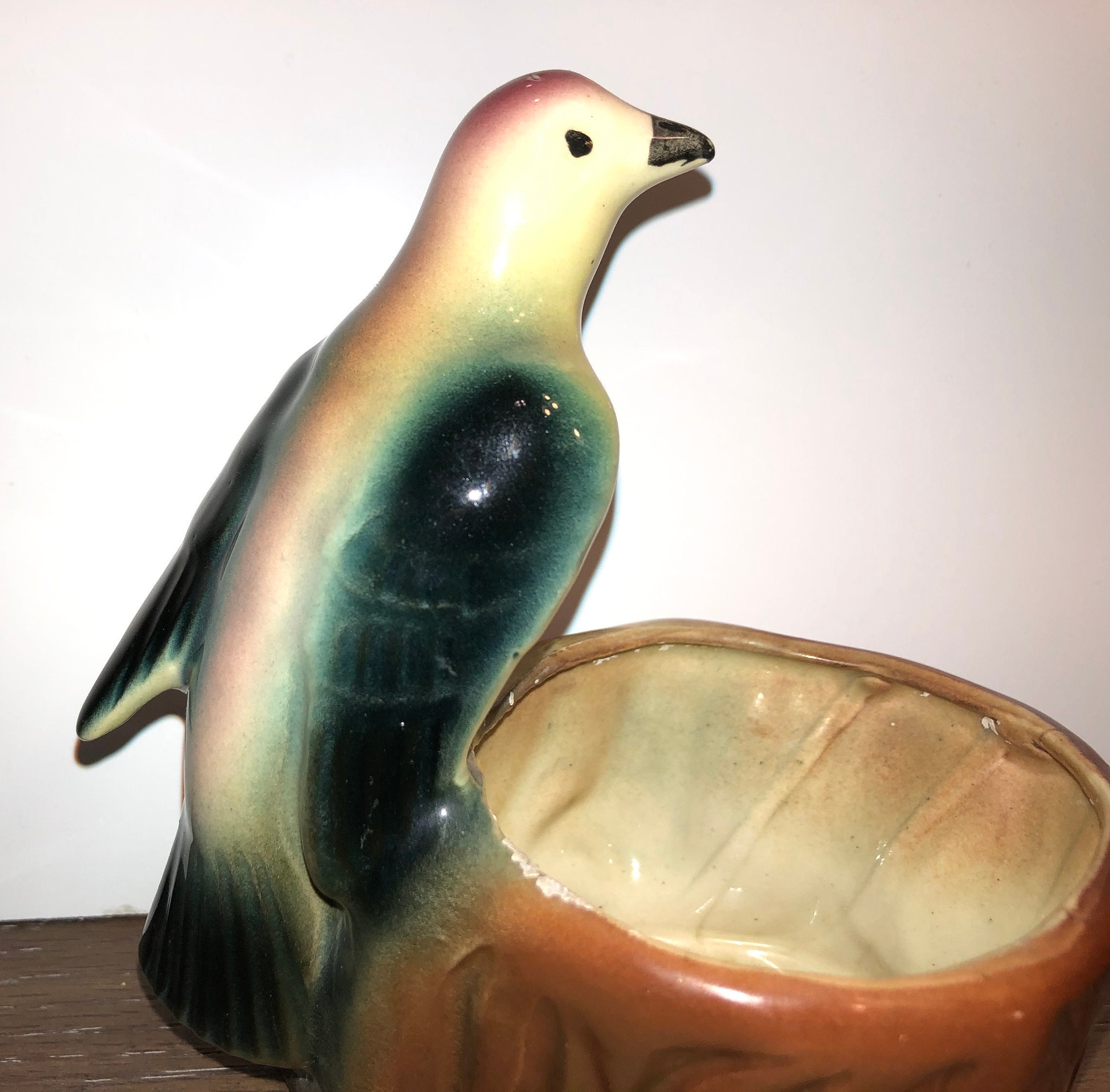 Vintage Ceramic Birds Planter Ceramic Czech Bird Vase Mid - Etsy