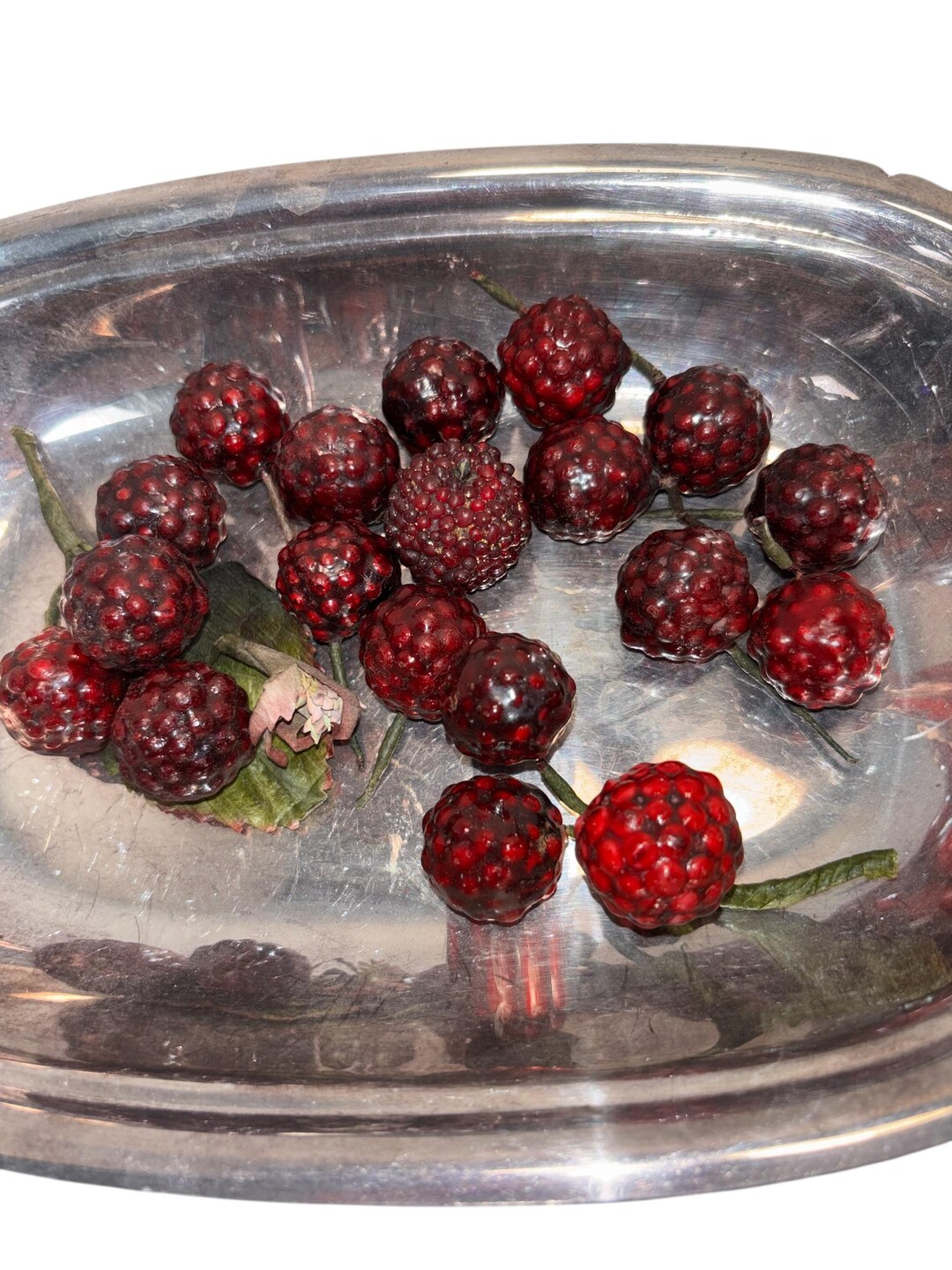 18 Beaded Berry Fruit, Artificial Beaded Berries, Beaded Red ...