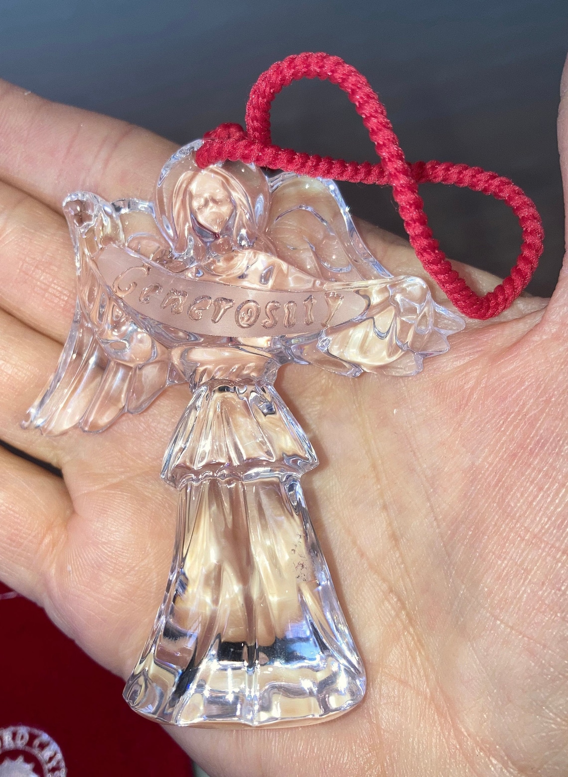 Vintage Waterford Crystal Angel Ornament Waterford Generosity | Etsy