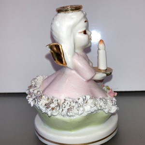 Vintage Lefton Angel Candle, Lefton Spaghetti Angel Figure, Japan Angel ...