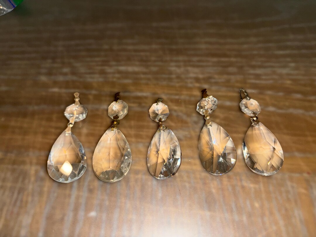 5 Teardrop Puffy 2 1/4" Teardrop Prism Sets, 1 3/8" Teardrop Prisms ...
