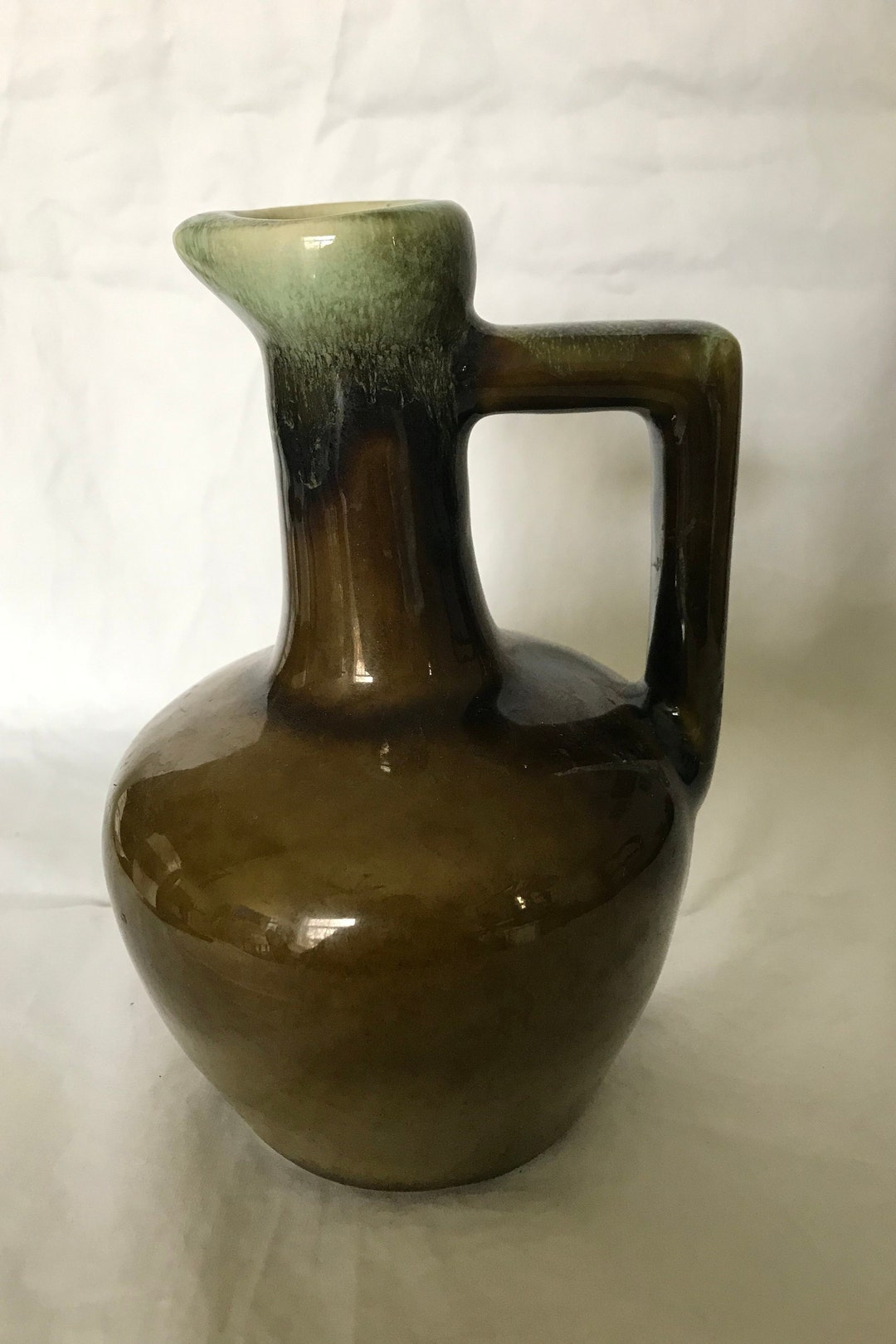 Pottery Drip Brown Pitcher Jug Ceramic Pitcher Jug 6 - Etsy