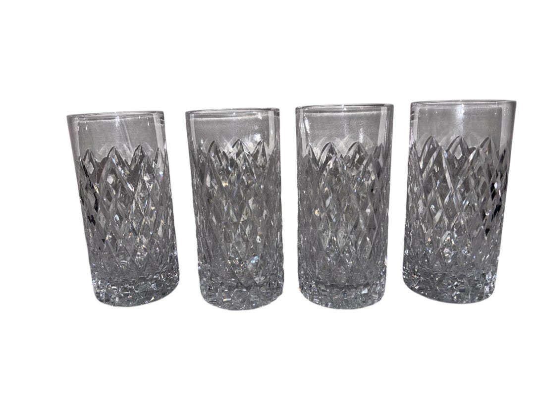 4 Vintage Tyrone Bar Glasses, Tyrone 5 3/4" Tumbler Glasses, Signed ...