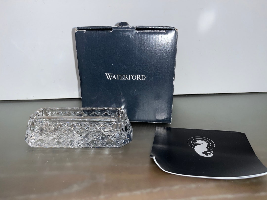 Waterford Crystal Business Card Holder, Waterford Westover Diamond ...