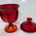 Vintage Viking Ruby Red Lidded Candy, Viking Modern Lidded Candy ...