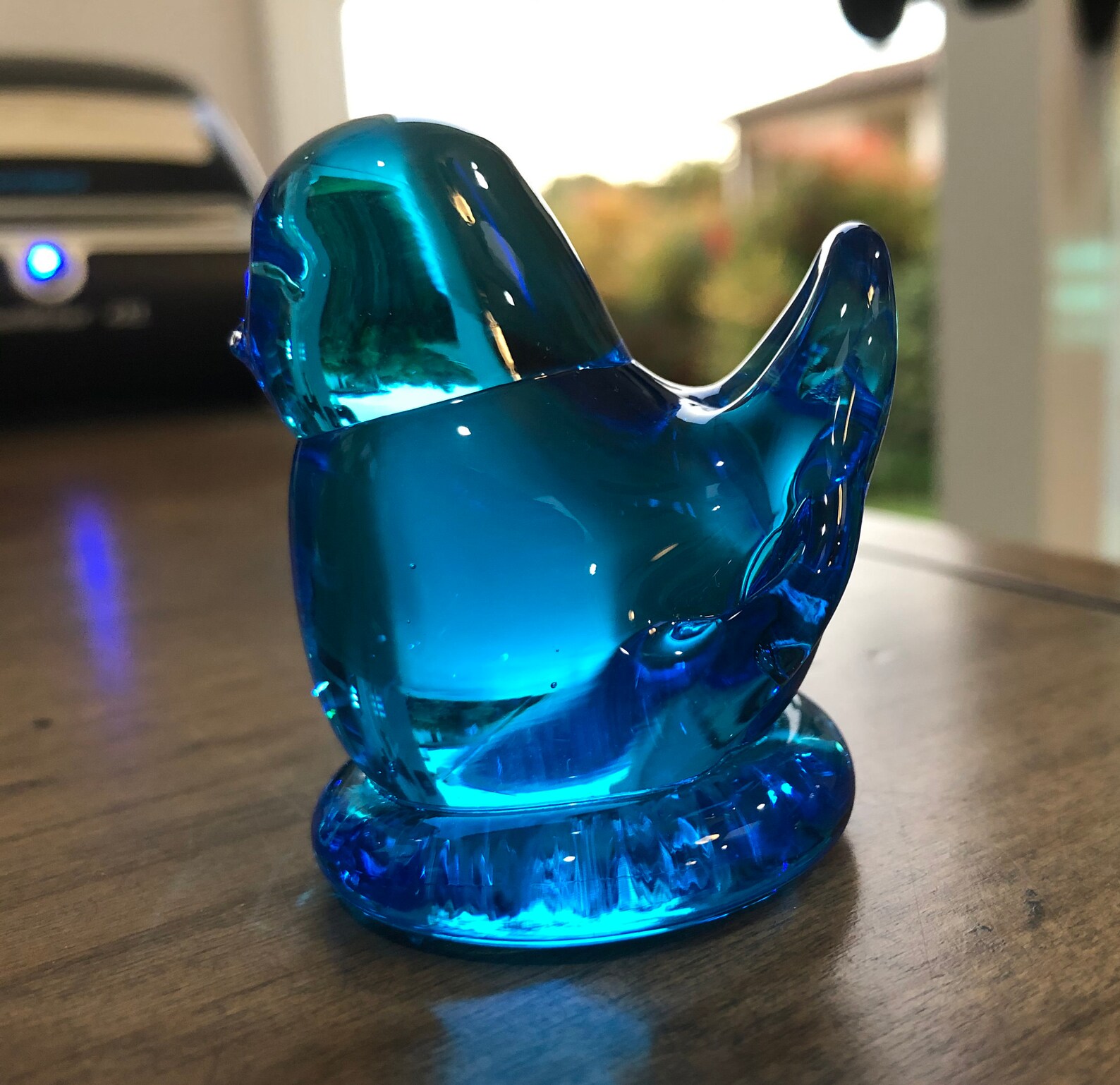 Vintage Turquoise Glass Bluebird Little Blue Bird of - Etsy