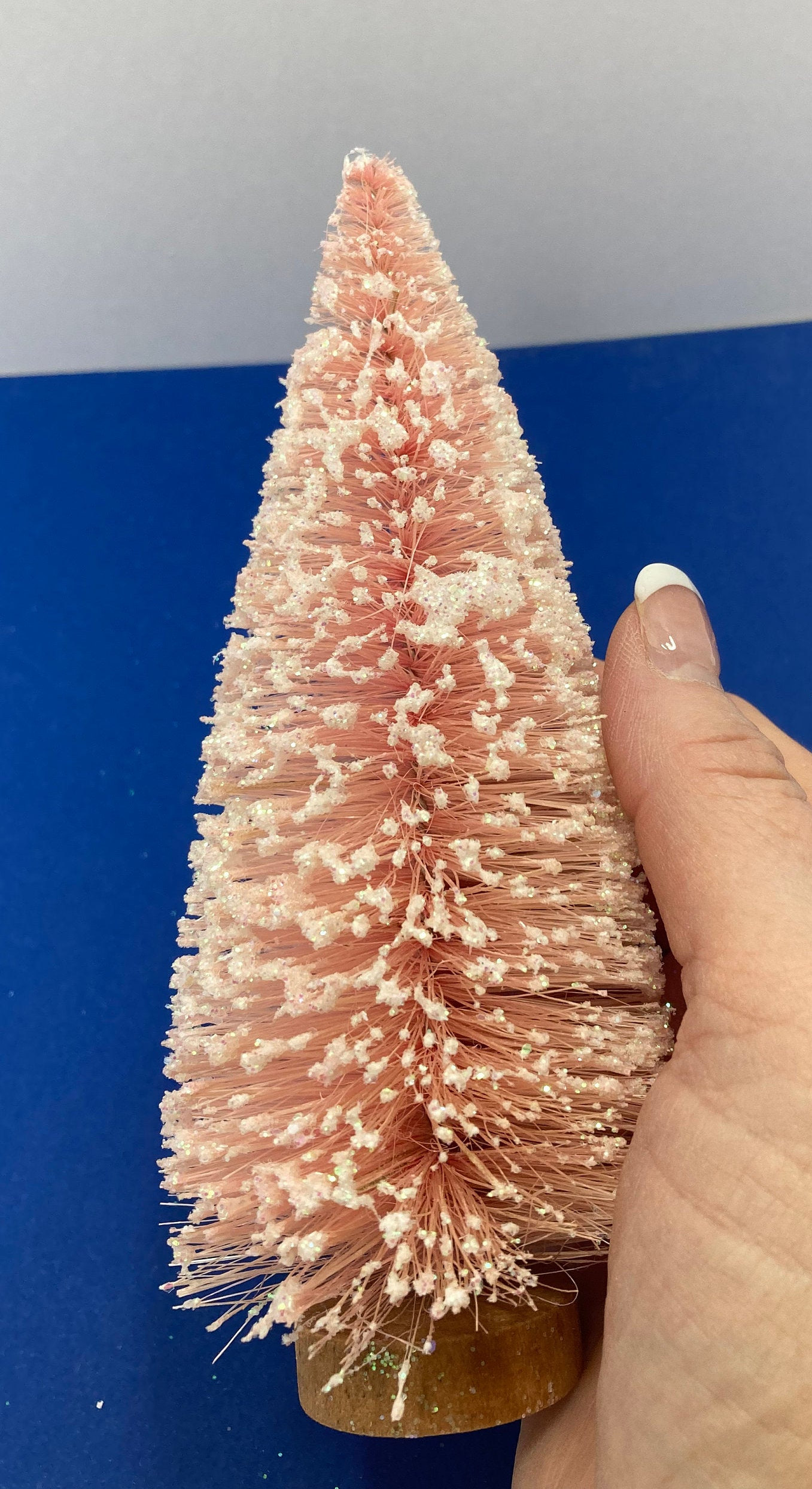 Pink Bottle Brush Tree Pink Flocked Bottle Brush Tree | Etsy