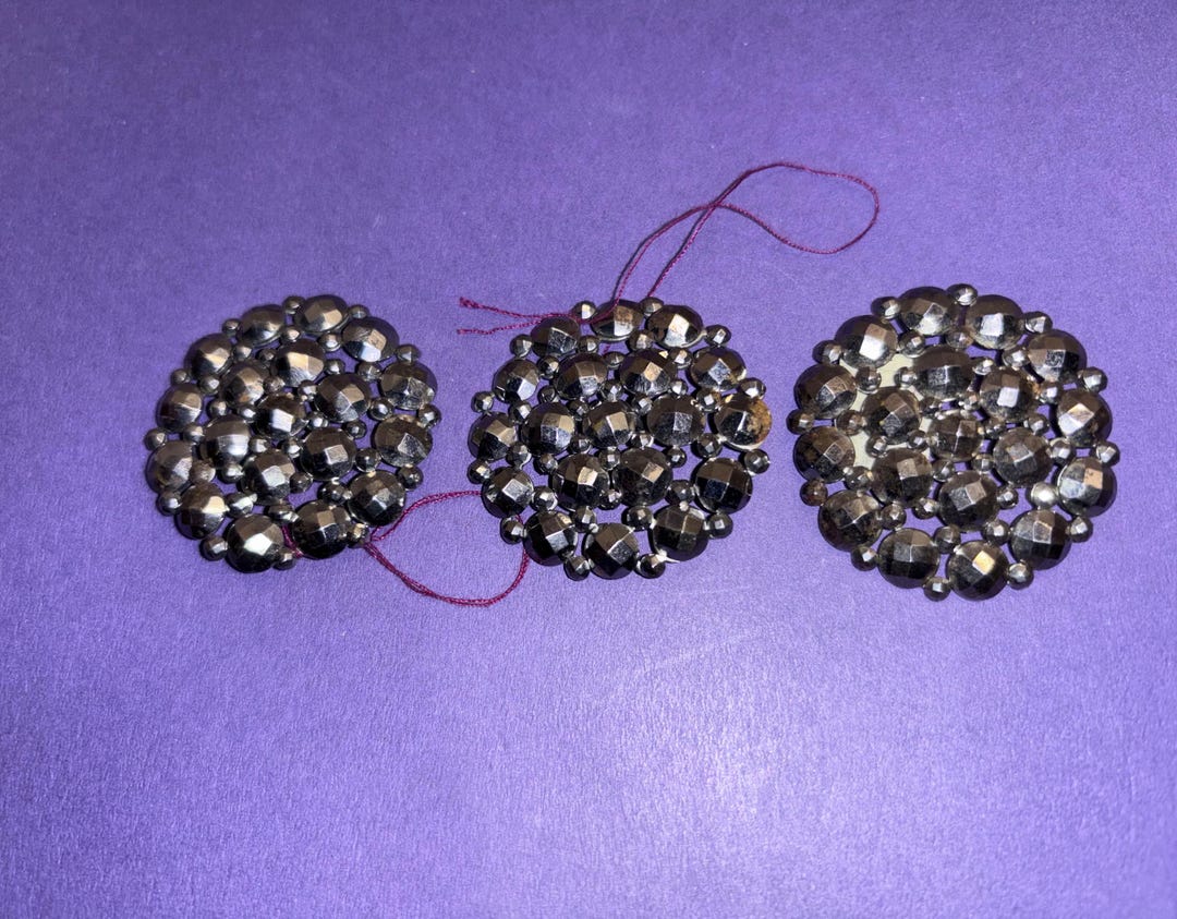 3 Steel Cut Buttons, 1 1/2" Steel Cut Buttons, No Issues - Etsy