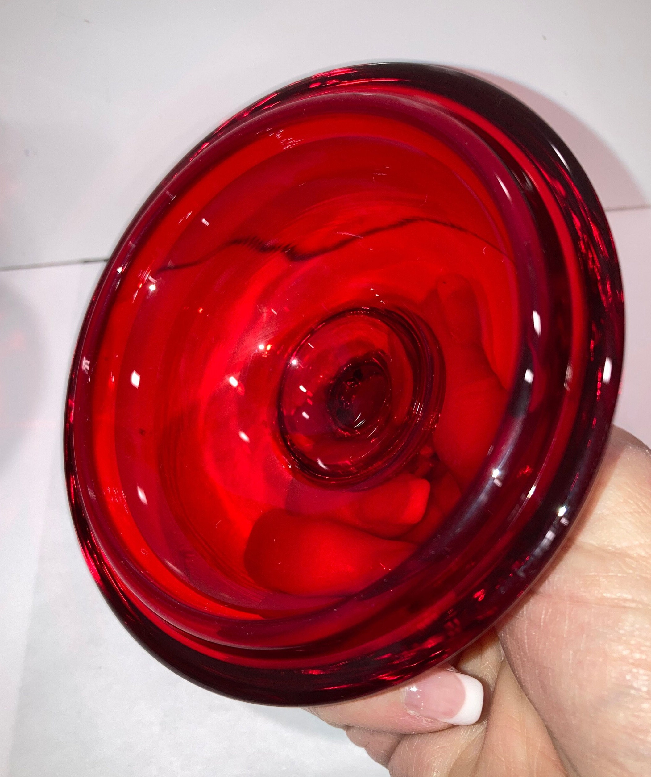 Vintage Viking Ruby Red Lidded Candy Viking Modern Lidded - Etsy