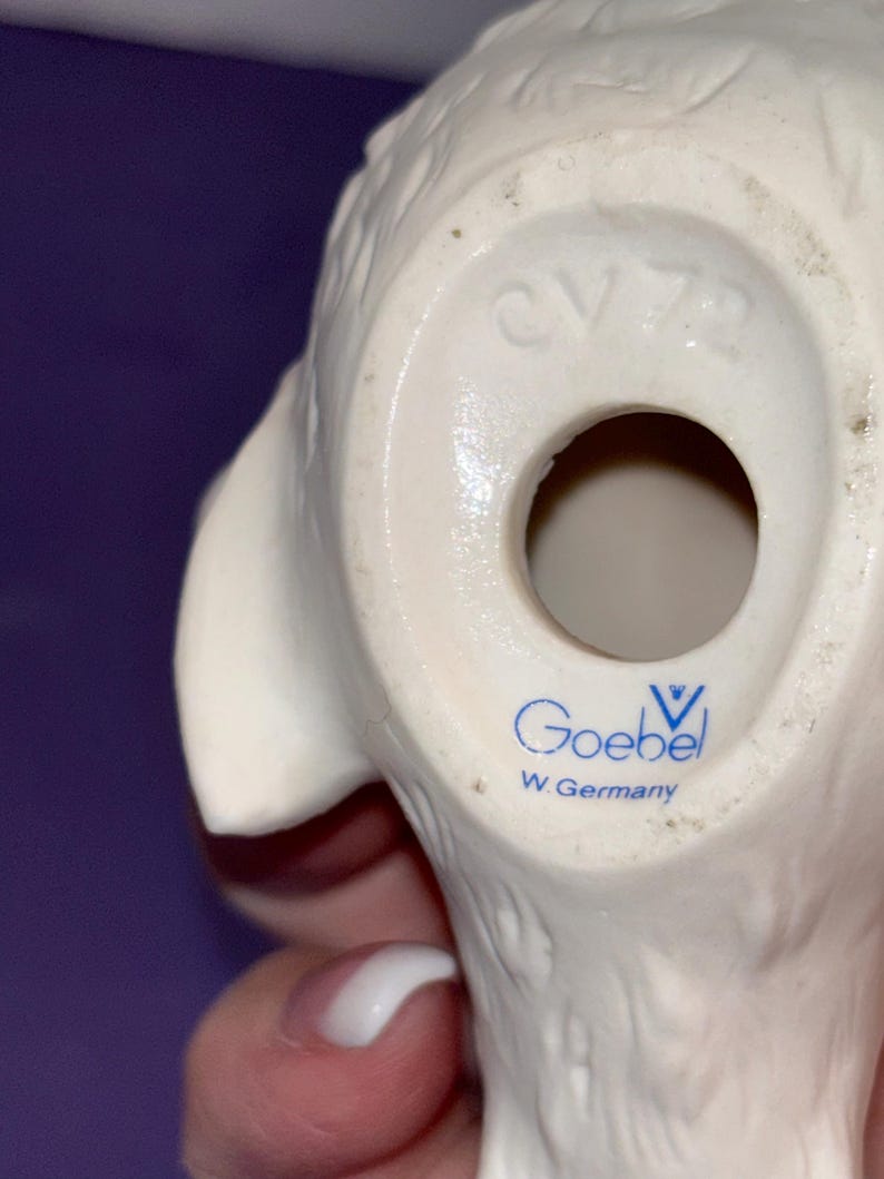 Vintage Goebel German Bisque Porcelain Bird, Goebel CV72 White Sparrow ...