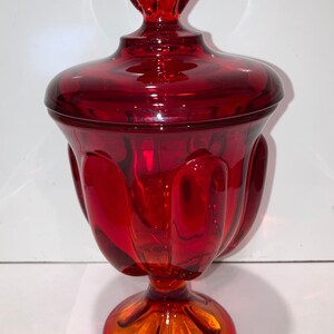 Vintage Viking Ruby Red Lidded Candy, Viking Modern Lidded Candy ...