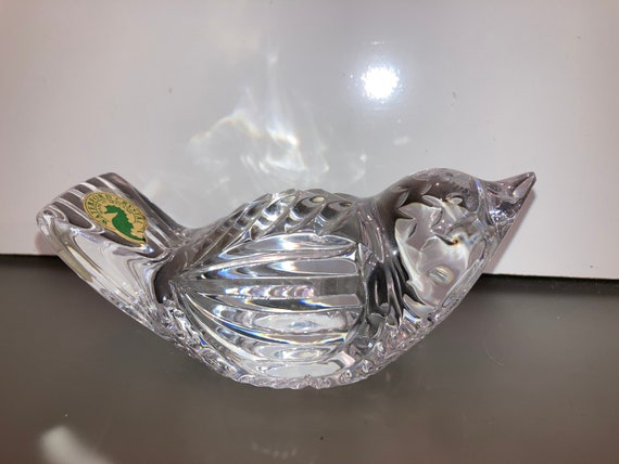 Waterford Bird Paperweight Waterford Lead Crystal Waterford | Etsy