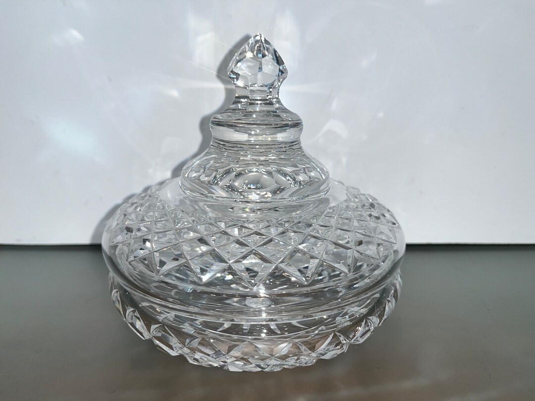Waterford Lidded Candy Dish, Vintage Waterford 6 Lidded Crystal Bowl ...