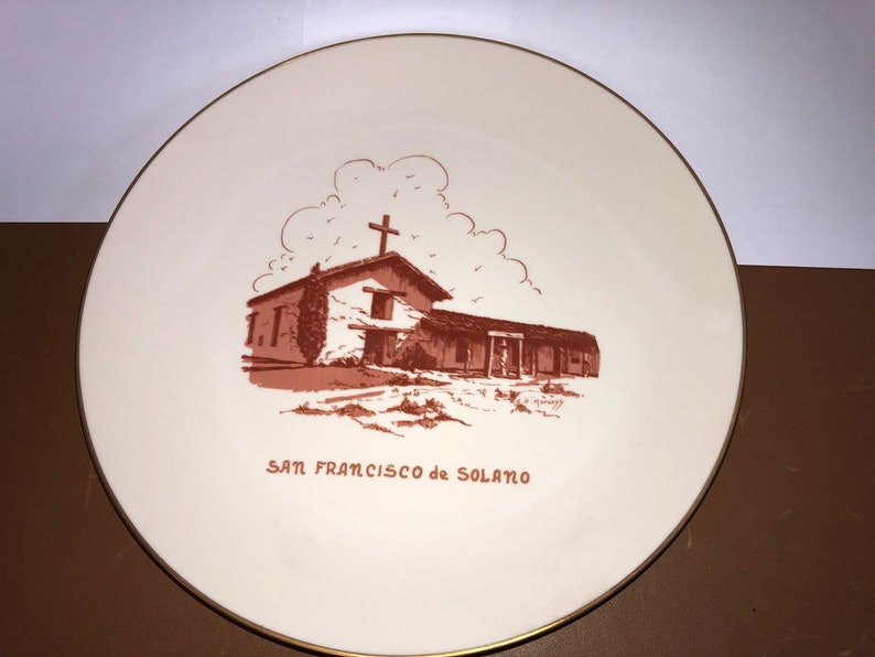 2 Vintage California Mission Dinner Plates Lenox Plates - Etsy