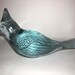 Fenton Teal Tint Cardinal Bird, Vintage Signed Fenton Glass Cardinal ...