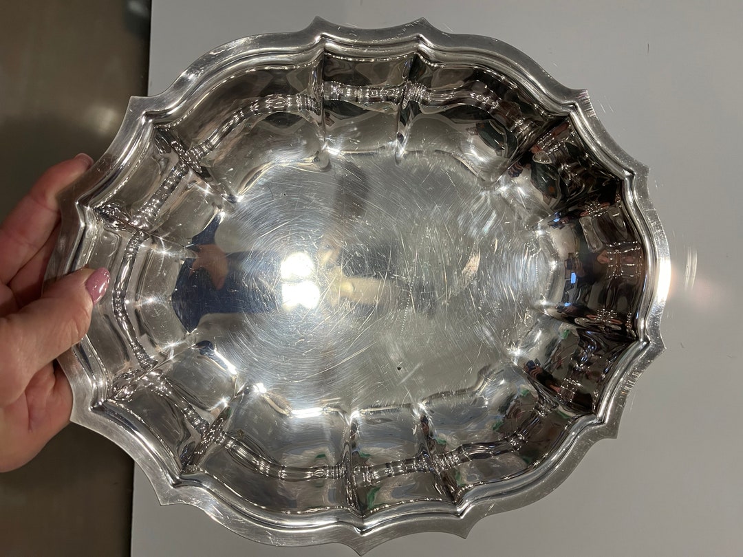 International Silver Chippendale 11" Tray, Vintage International Silver ...