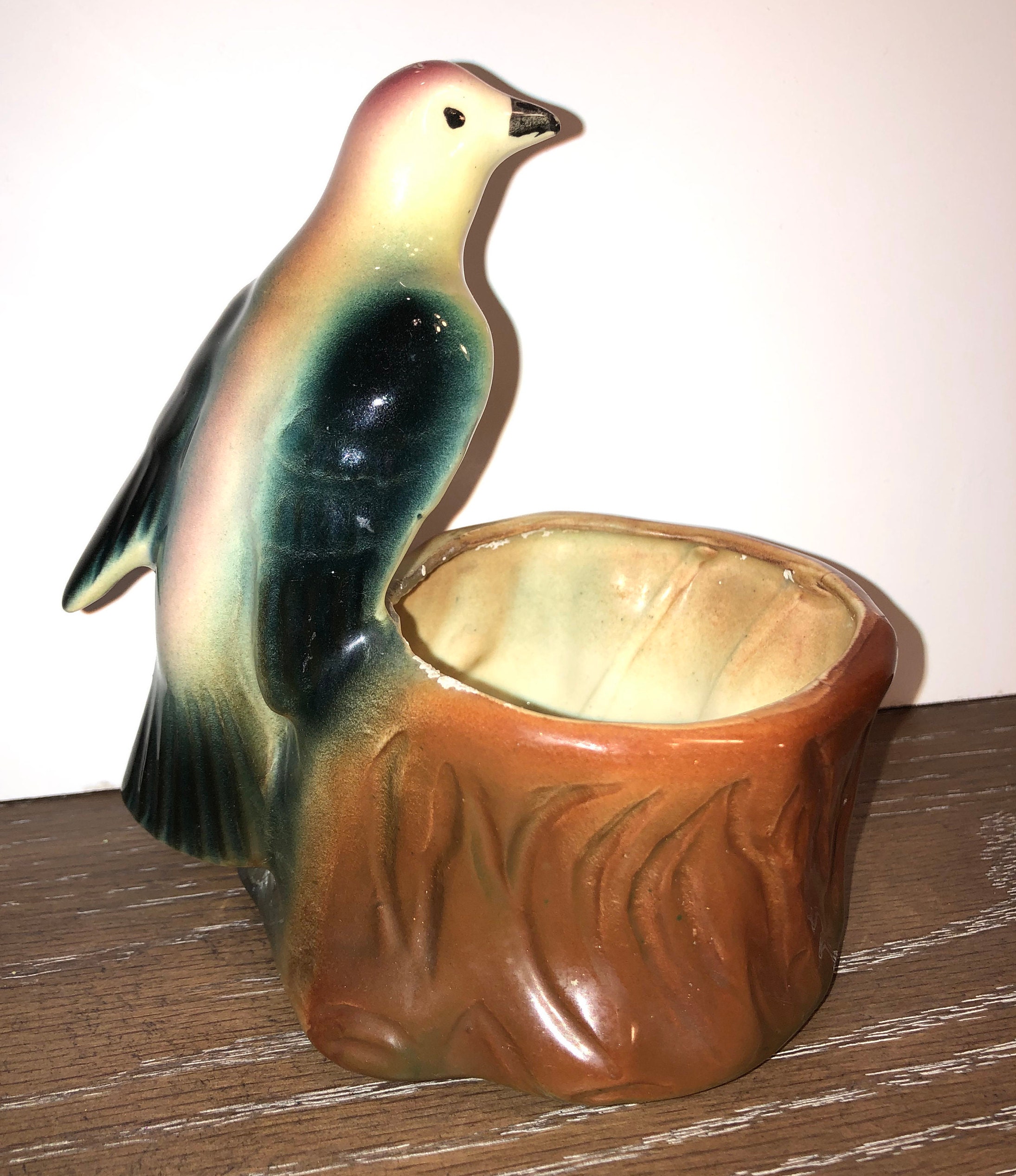 Vintage Ceramic Birds Planter Ceramic Czech Bird Vase Mid - Etsy