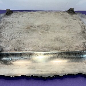 Vintage Wilcox Grapes and Vines Tray, Square Silver Plate Footed ...