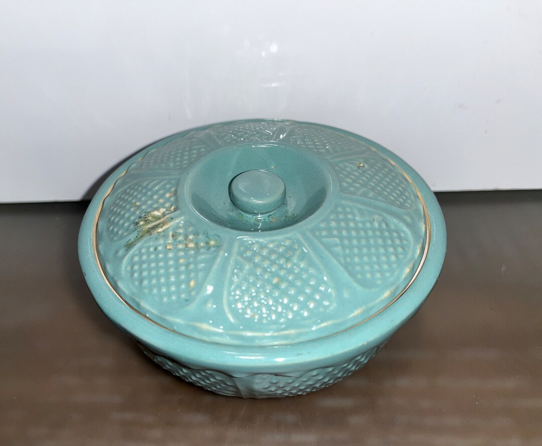 Vintage Robinson Ransbottom Blue Stoneware Bowl, Robinson Blues Pebbled ...