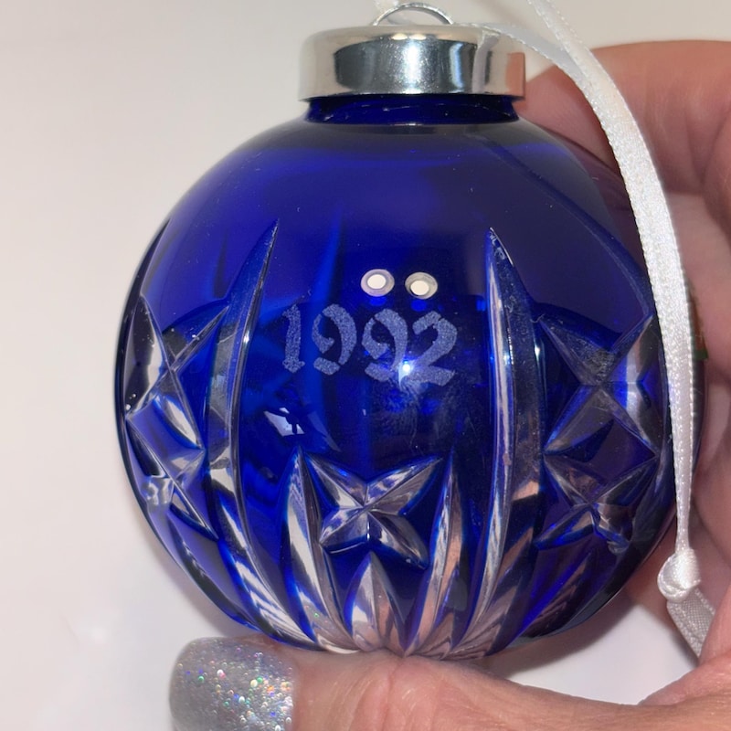 Waterford Blue Ornaments - Etsy
