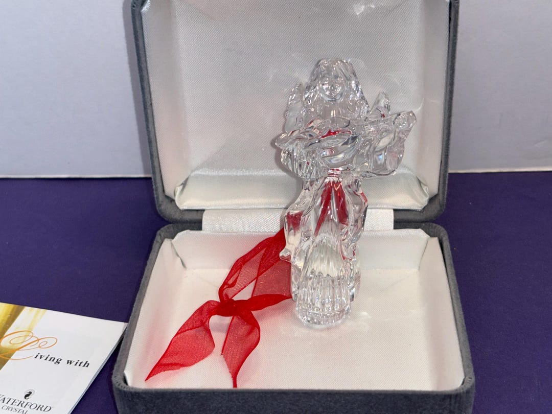 Waterford Crystal Angel 2003 Ornament, Waterford Ornament Musical Angel ...