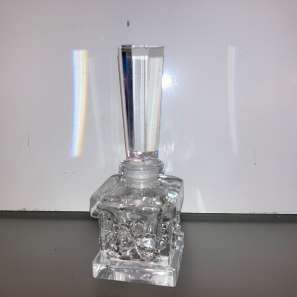 Square Glass Perfume Bottle - Etsy