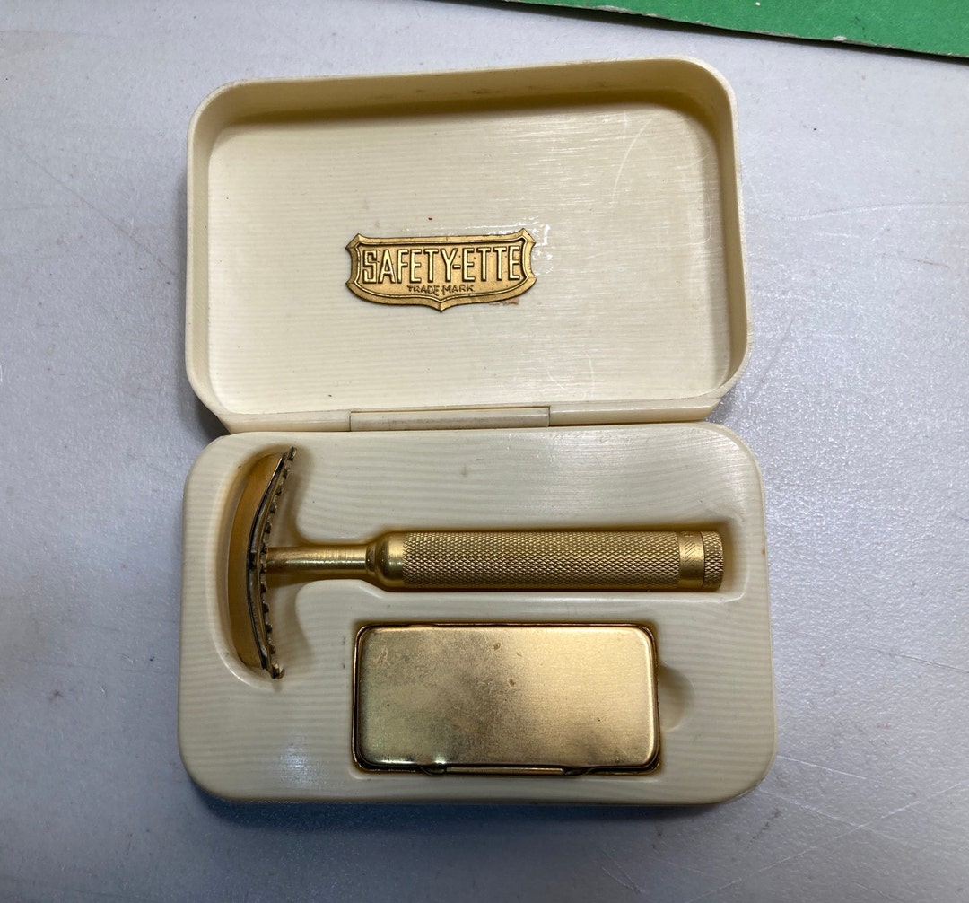 Antique Safety Ette Razor Kit, Safety Ette Razor in Box, Safety Ette ...