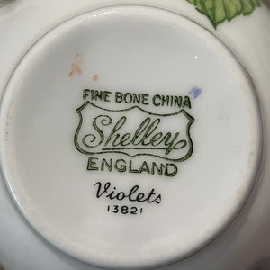 Vintage Shelley Violets Tea Trio, Shelley Violets 13821, Vintage ...
