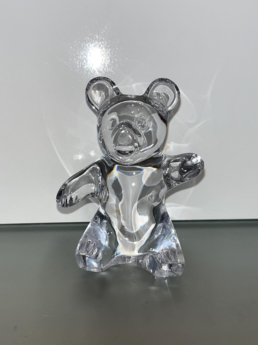Daum Teddy Bear Paperweight, Daum Crystal Teddy Bear Paperweight, Daum ...