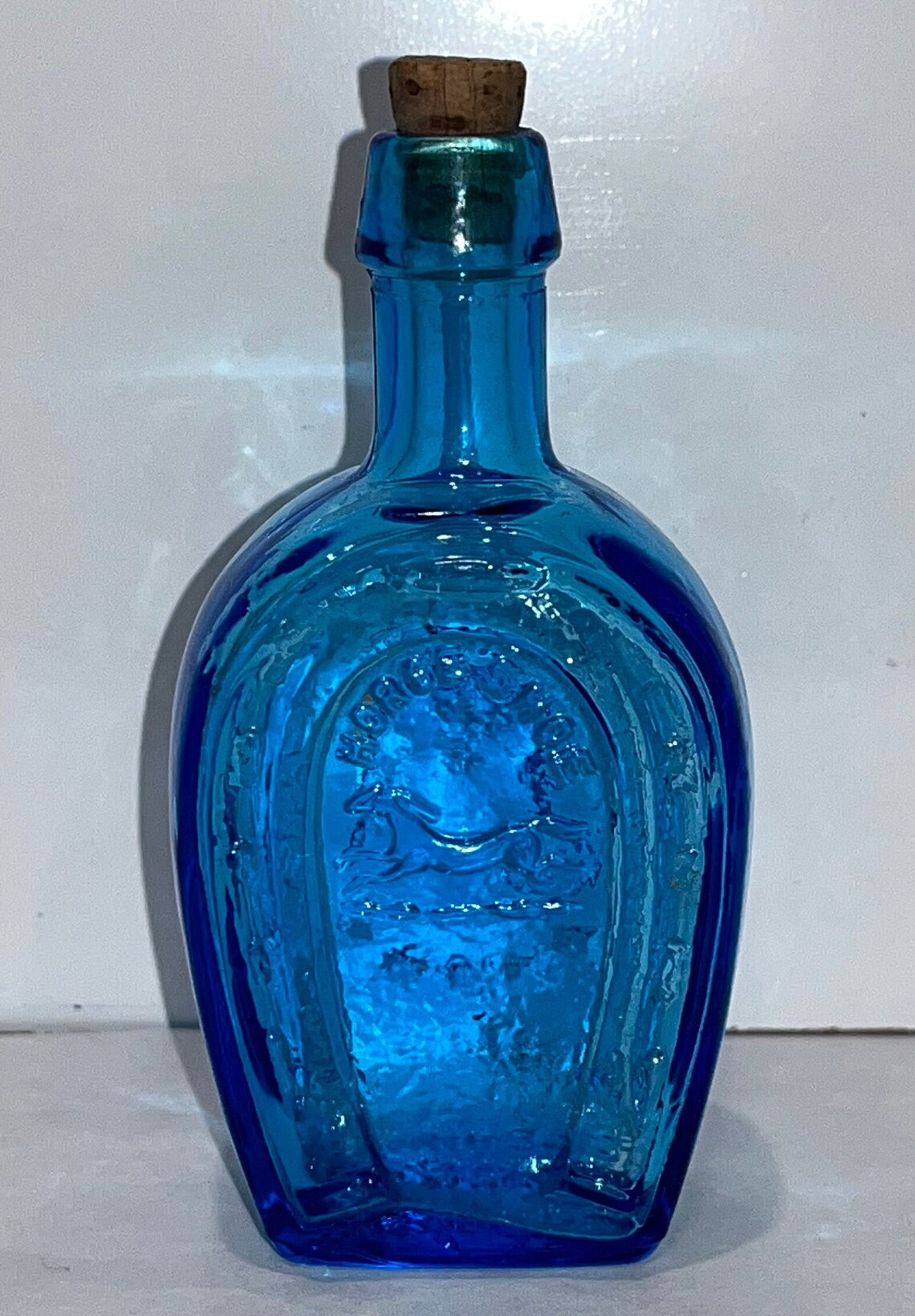 3 Vintage Blue Glass Bottles, Mcgivers American Army Bitters Bottle ...