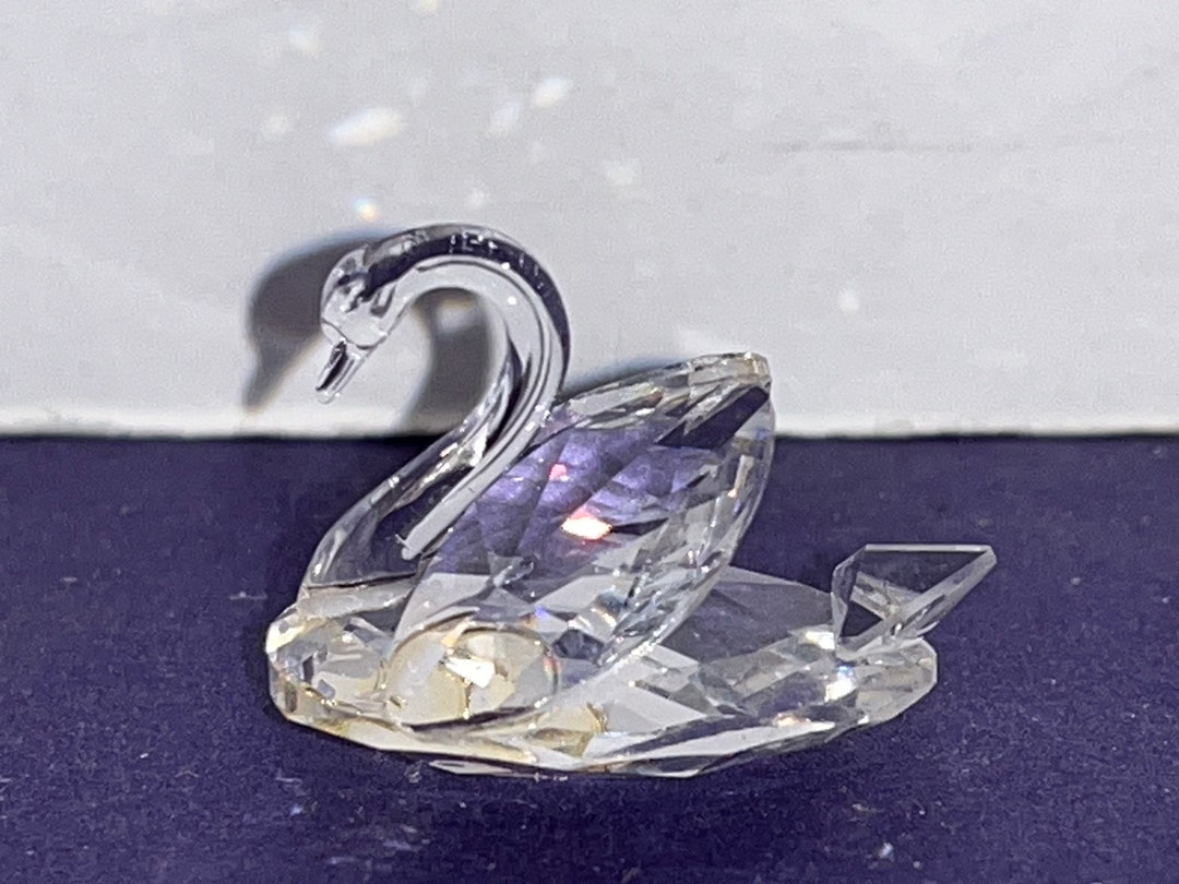 Swarovski Crystal Tiny Mini Swan Figure, Swarovski Mini Swan, Swarovski ...