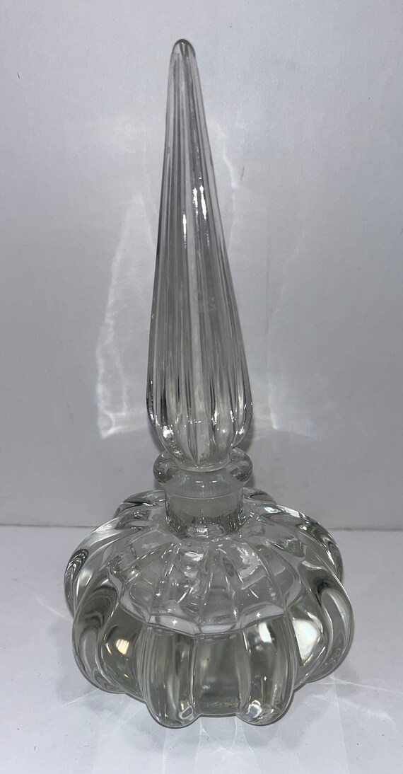 Mid Century 7" Perfume Bottle, Flower Shape Perfume B… - Gem