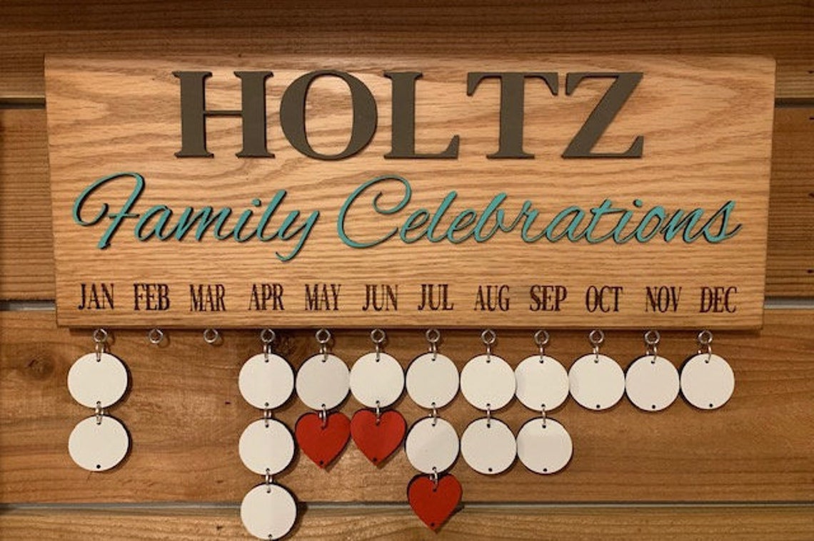 Family Celebrations Sign Personalized - Etsy