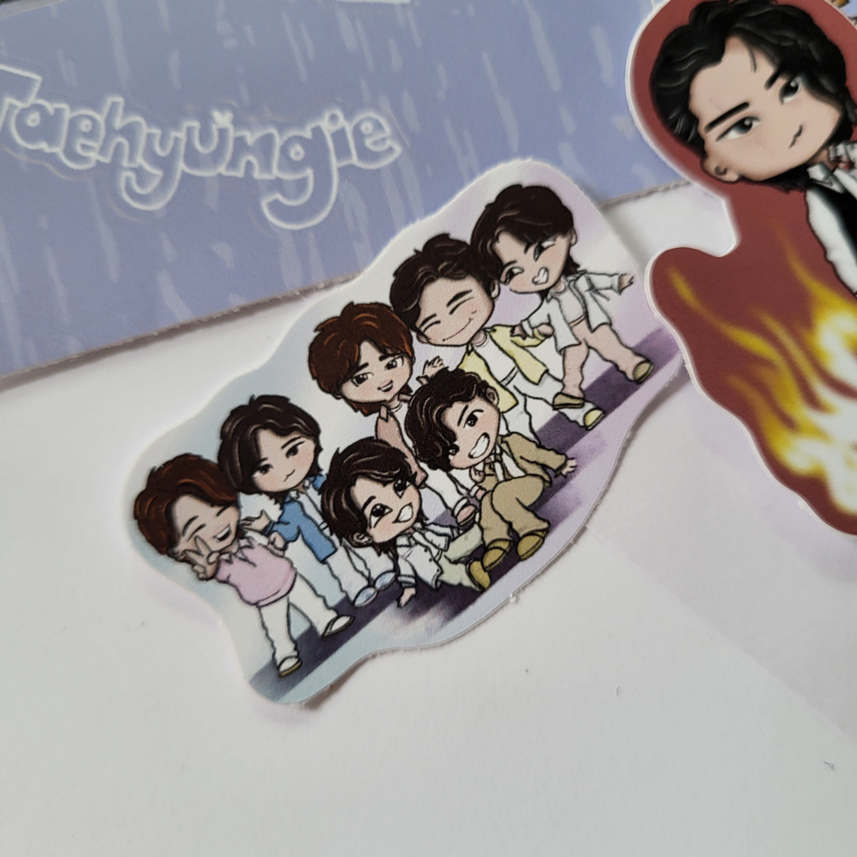 BTS Chibi Sticker Bundle JK Kiss Cut Stickers Run BTS - Etsy
