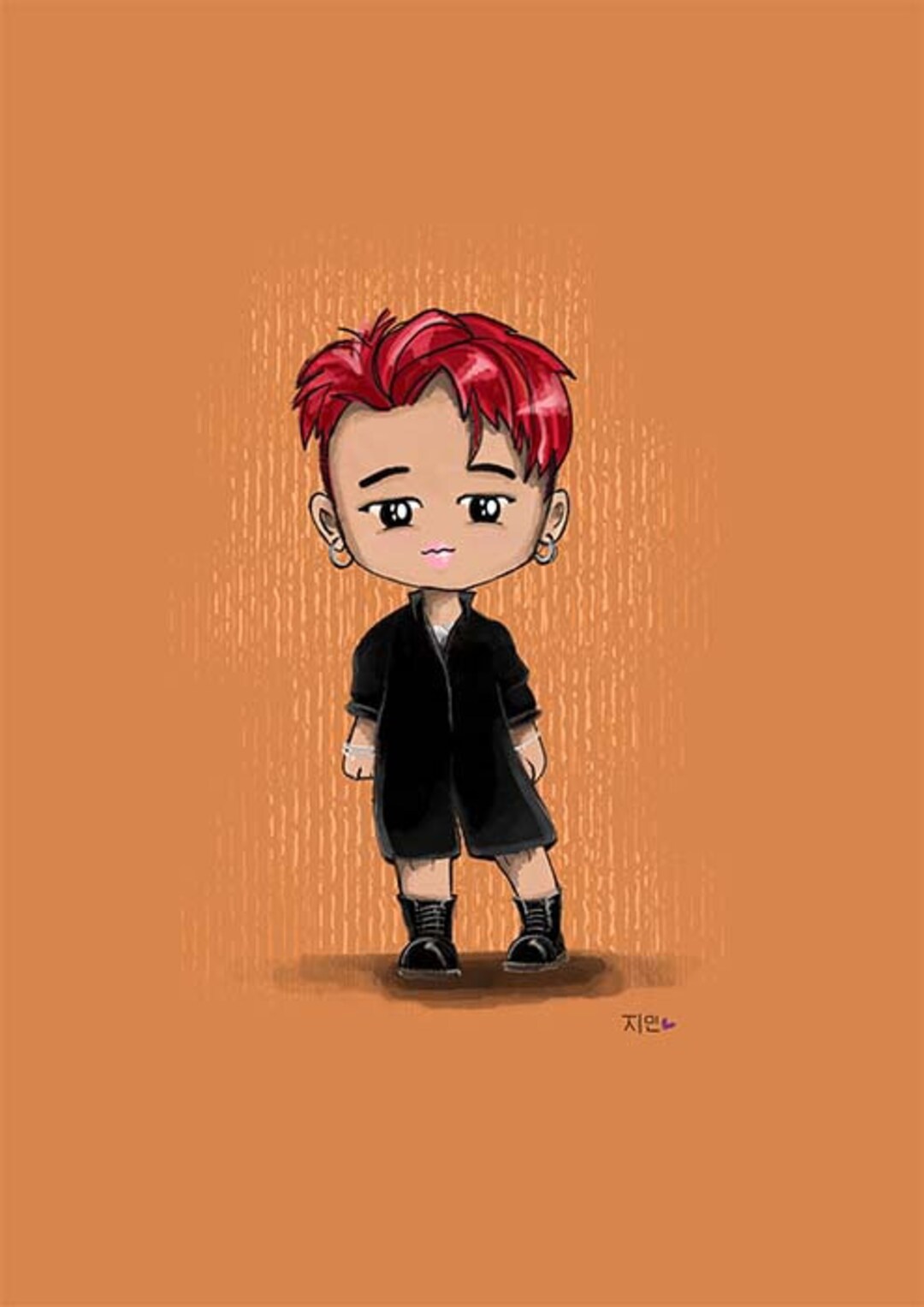 Jimin Butter Lineup Chibi Art Print, Archive Quality, Park Jimin BTS ...