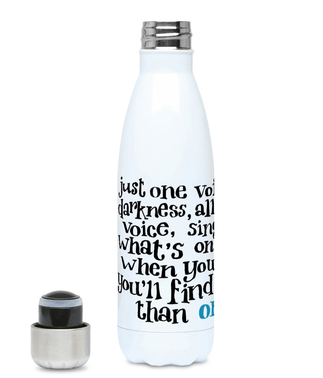 500ml Water Bottle One Voice Lyrics - Etsy