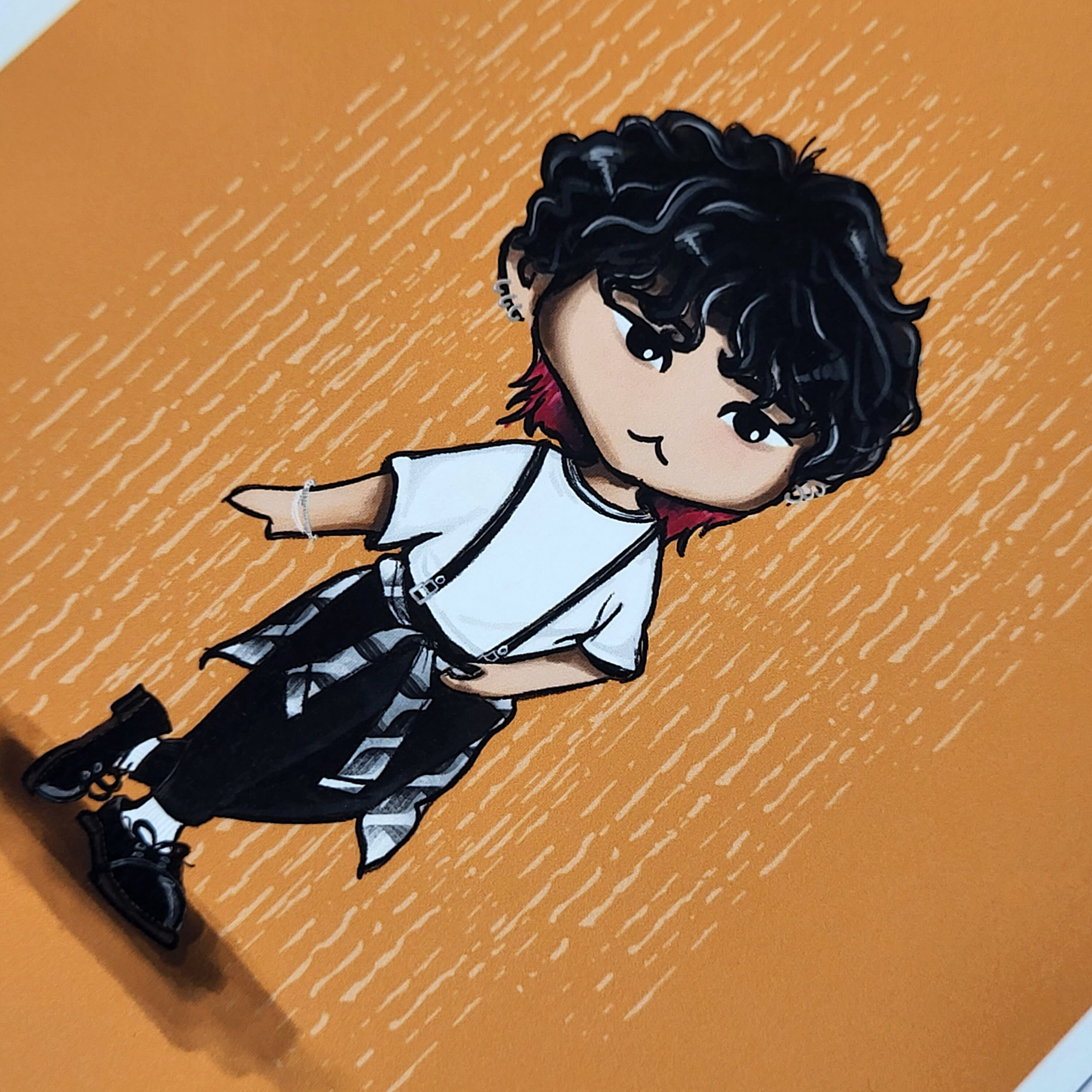 SUGA Butter Lineup Chibi Art Print, Archive Quality, Yoongi BTS ...