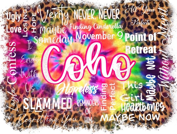 Coho Books Png FILE ONLY Sublimation | Etsy