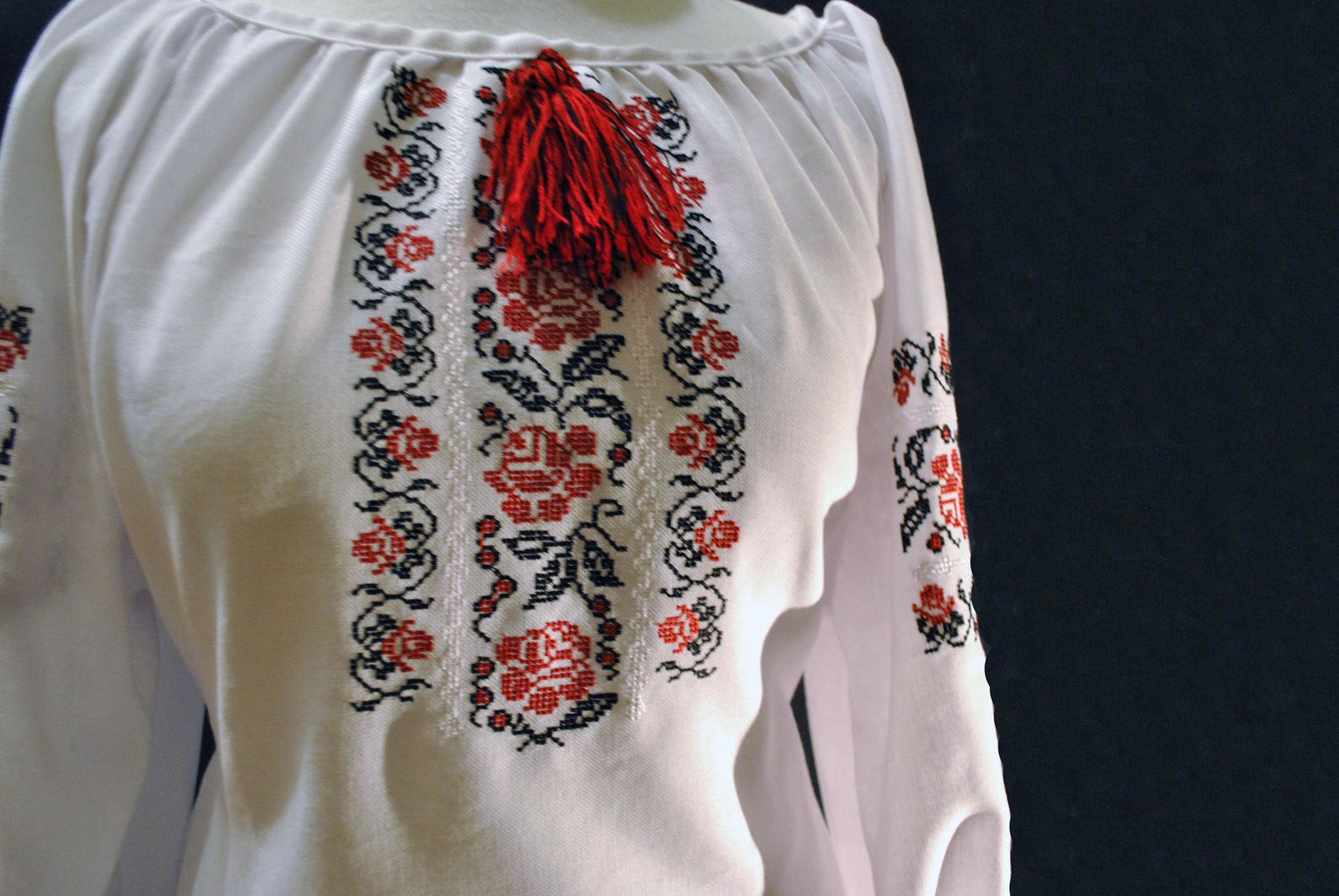 Red Roses Embroidered Blouse Embroidered Shirt for Women - Etsy Canada