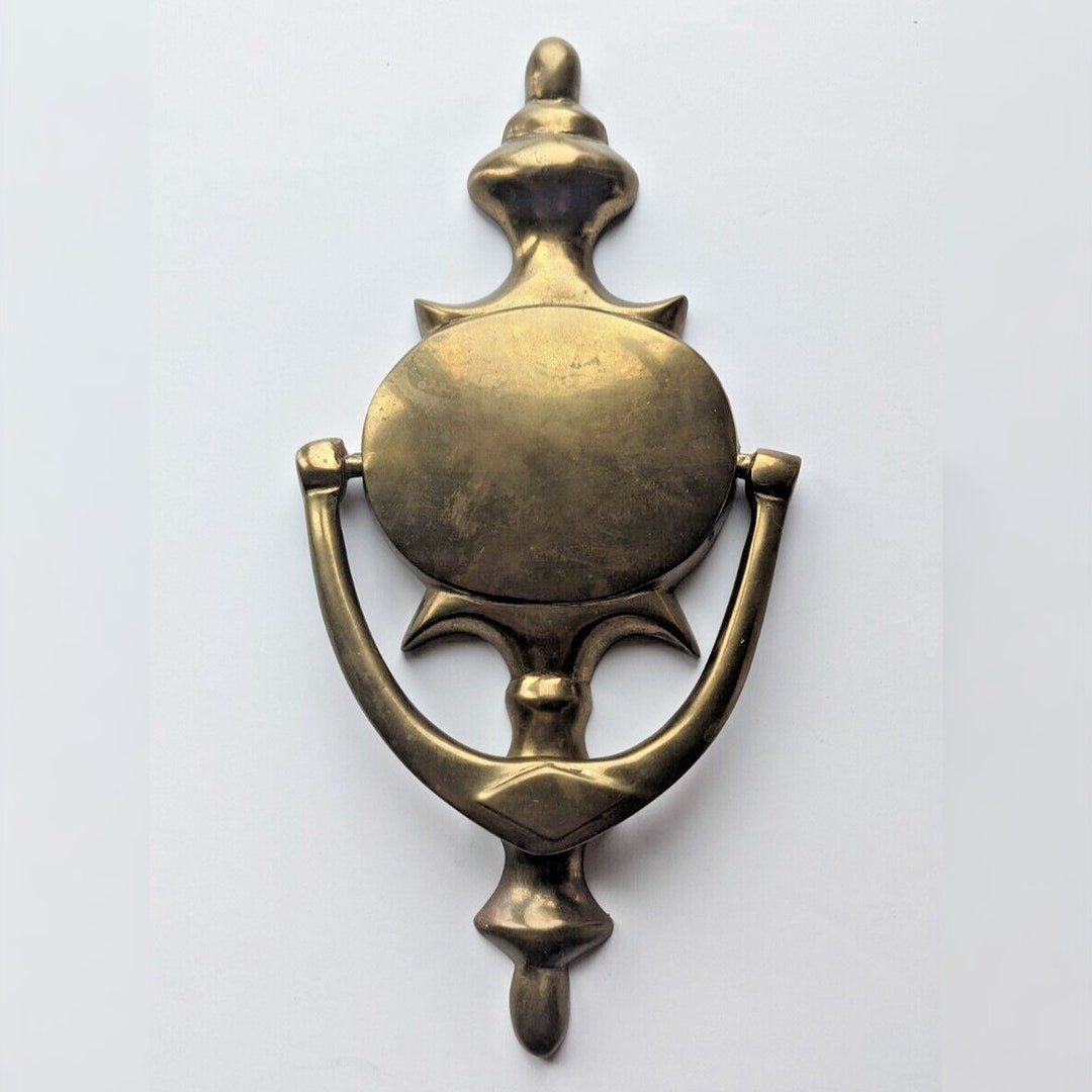 Vintage Brass Door Knocker Traditional Colonial Style Salvaged Hardware ...
