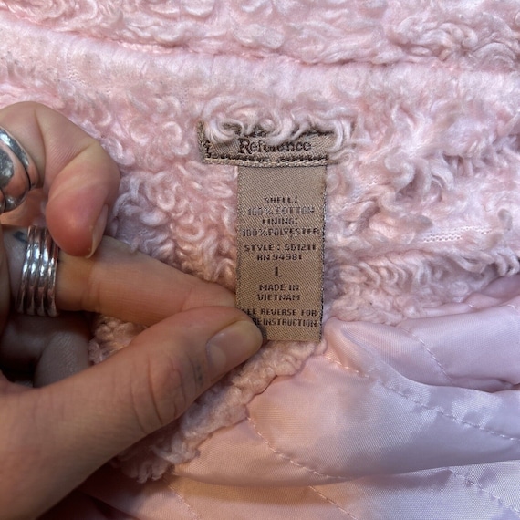 Y2K Reference Pink Corduroy Jacket Sherpa Fleece Line… - Gem