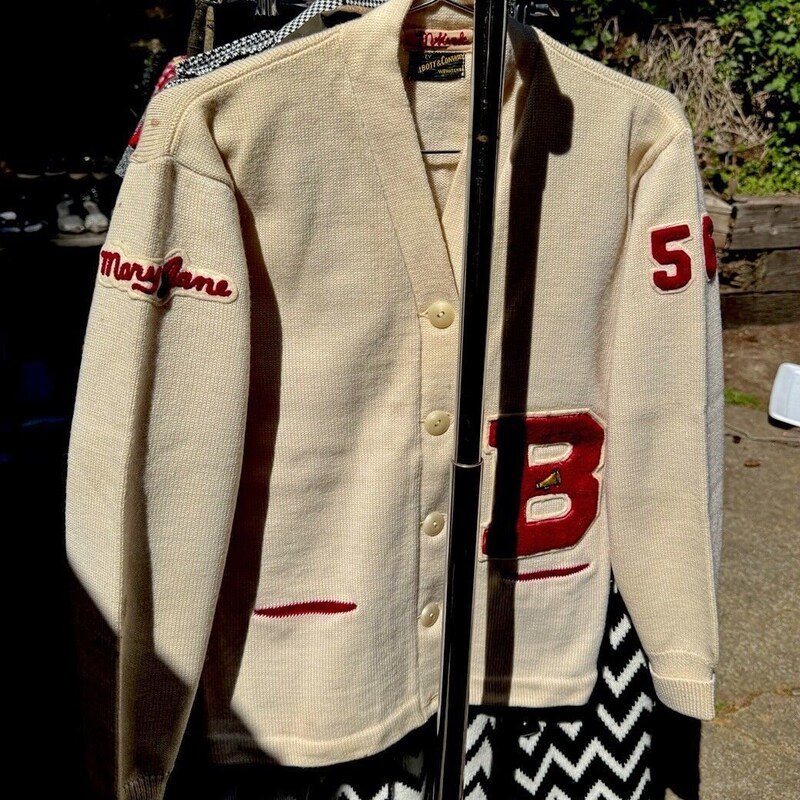 Letterman Sweater - Etsy
