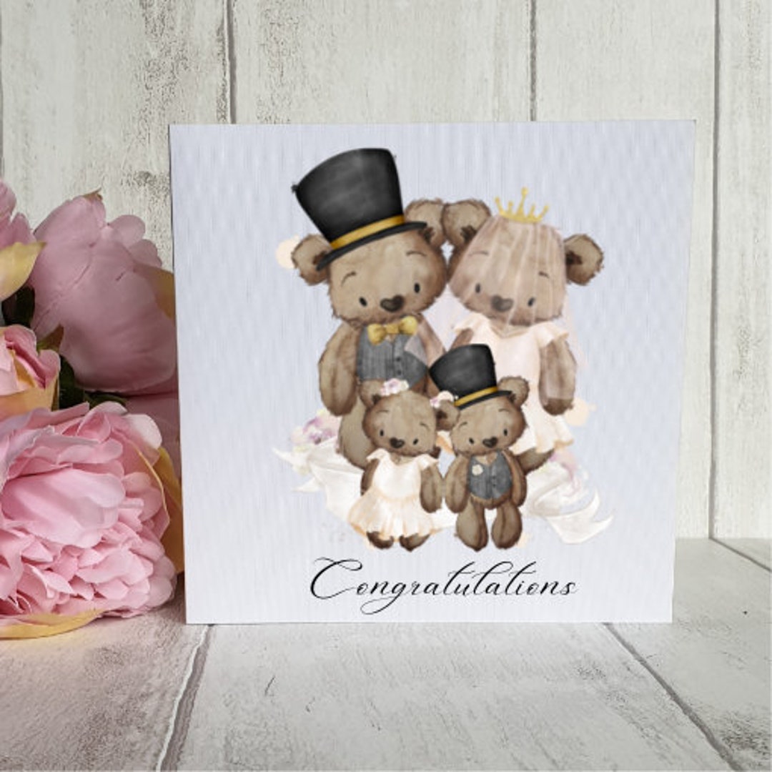Customizable Family Wedding Card - Etsy
