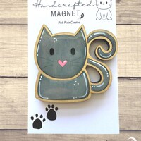 Set of 6 Cat Magnets, Cat Magnets, Fridge Magnets, Locker Magnets ...