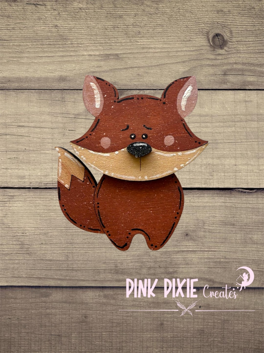 Wooden Mini Fox Magnet Handmade - Etsy