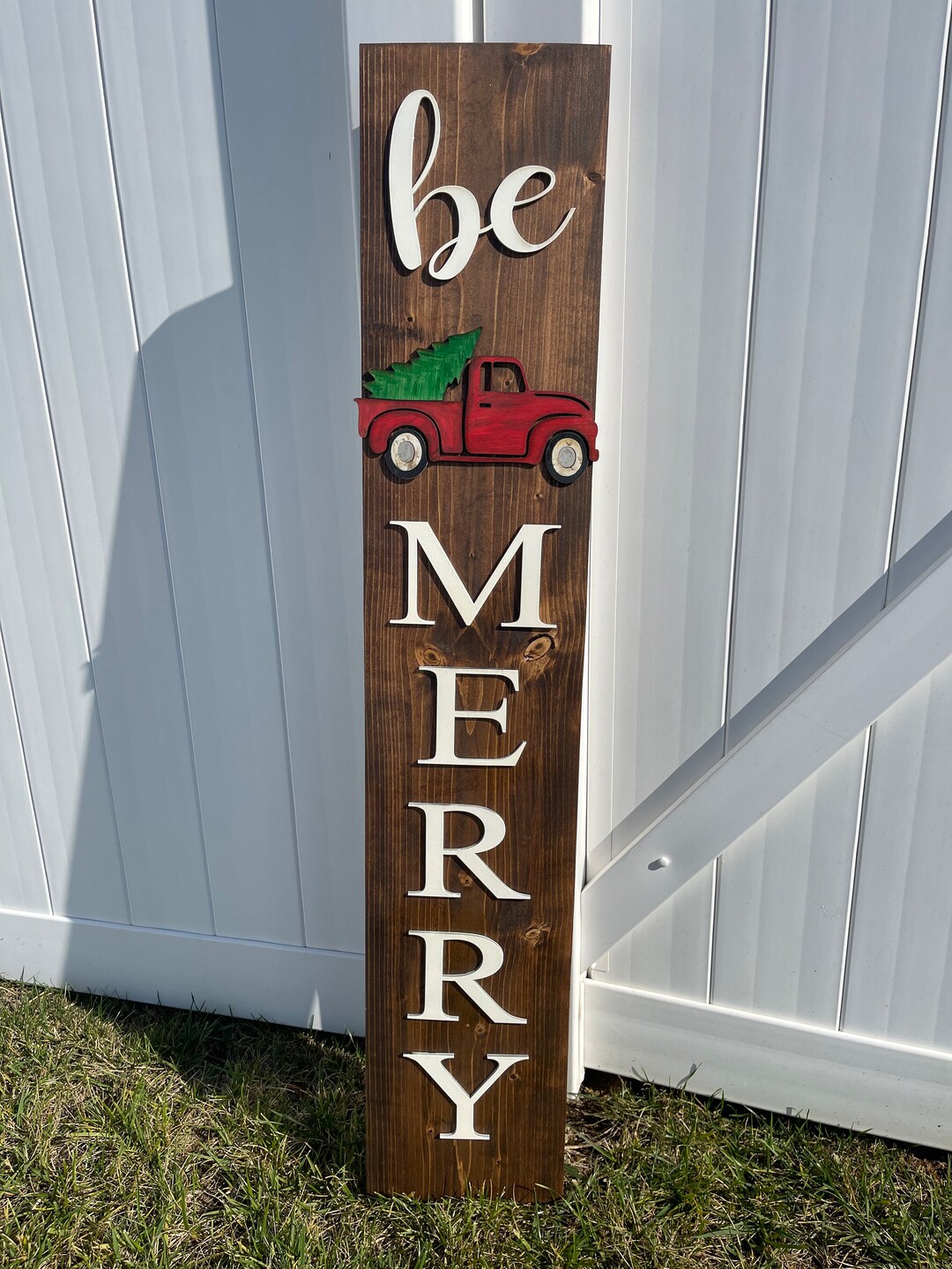 Christmas Porch Vertical I Porch Leaner I Entryway Sign I Holiday Front ...