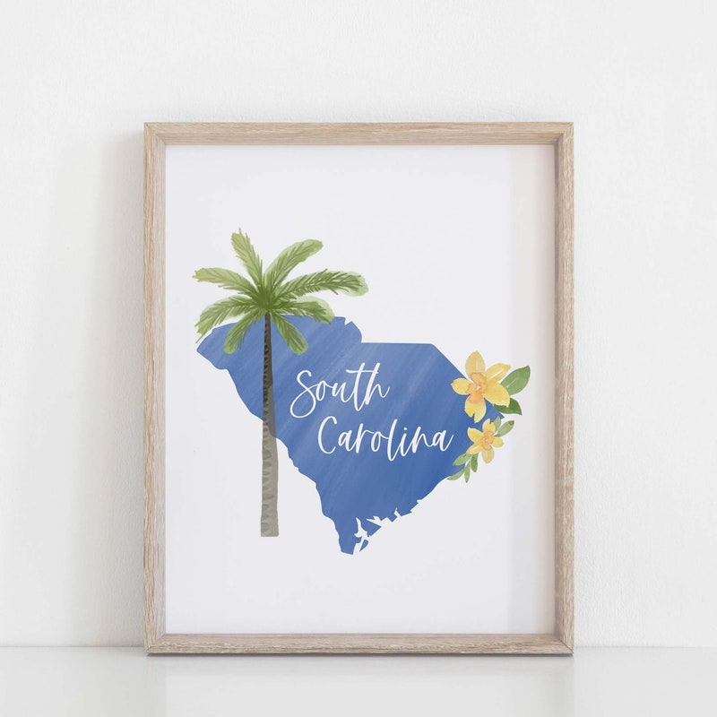 South Carolina Print - Etsy