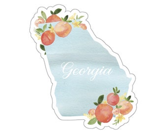 I Got My Peaches Out in Georgia Sticker L Like a Damn Sociopath Sticker ...